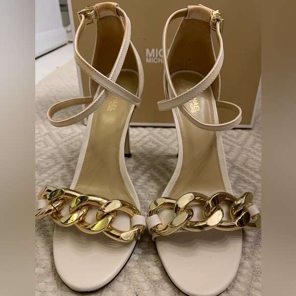 MICHAEL Michael Kors | Shoes | Michael Kors Leather Scarlett Sandal ...
